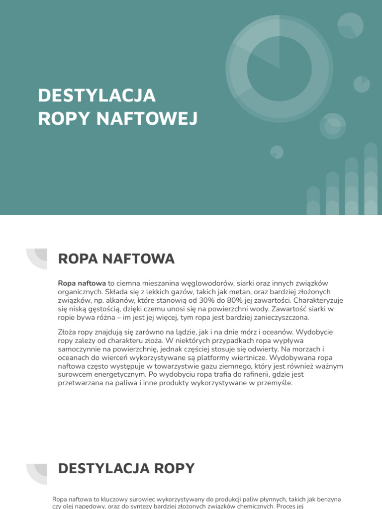 Destylacja Ropy Naftowej | PDF