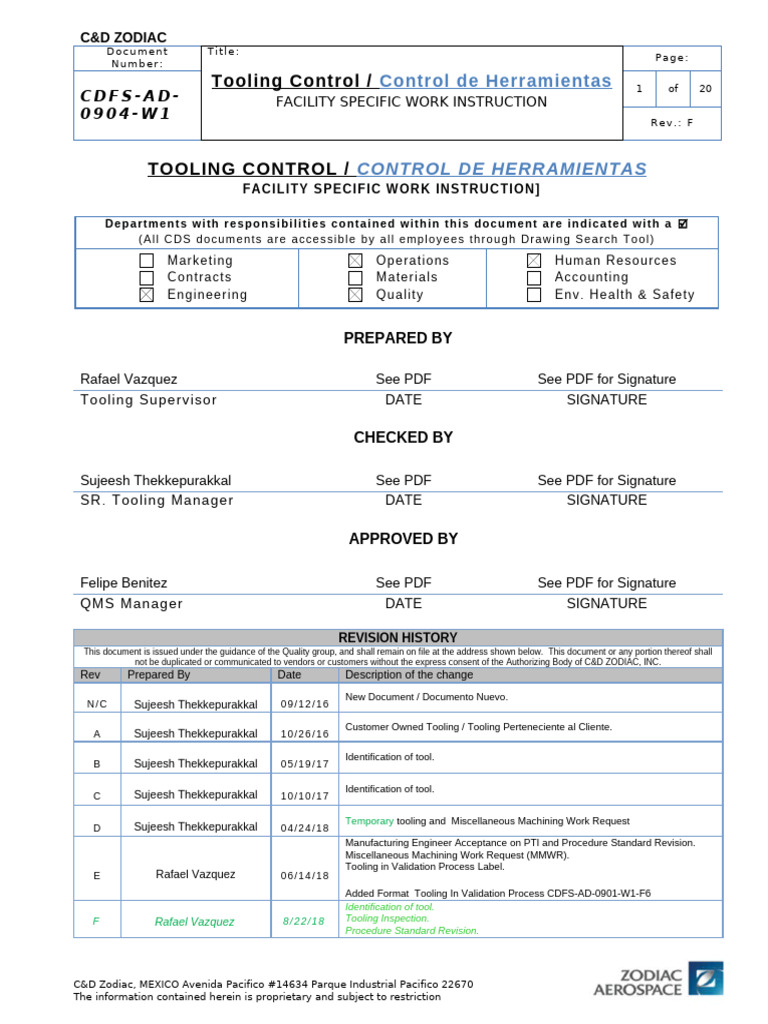 Tooling General | PDF