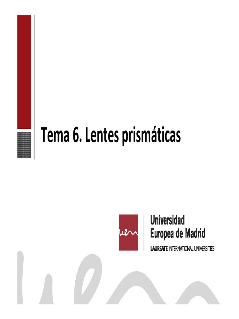 Lentes Prismáticas: Conceptos Clave | PDF | Óptica | Radiación ...