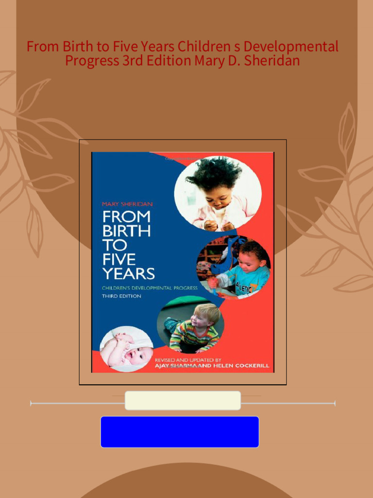 PDF From Birth To Five Years Children S Developmental Progress 3rd ...