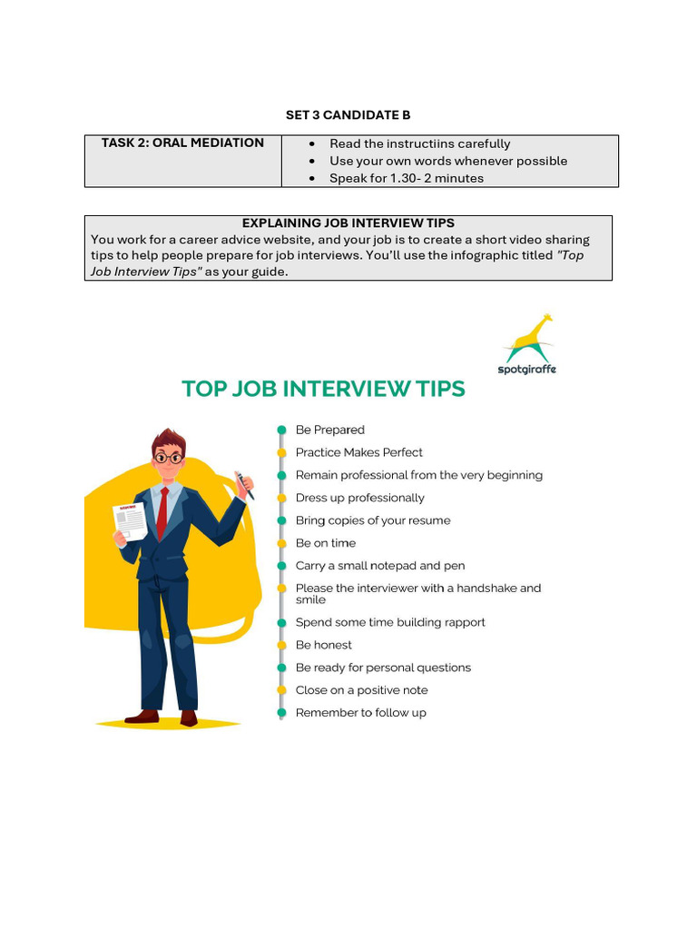 Job Interview Tips Video Guide | PDF