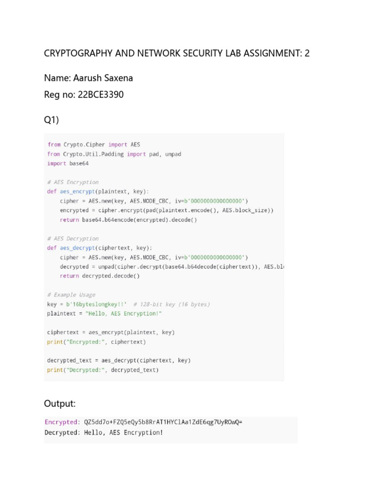 CRYPTOGRAPHY AND NETWORK SECUR | PDF