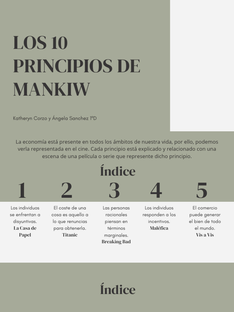 DIEZ PRINCIPIOS DE MANKIW.pdf | PDF | Inflación | Mercado (economía)