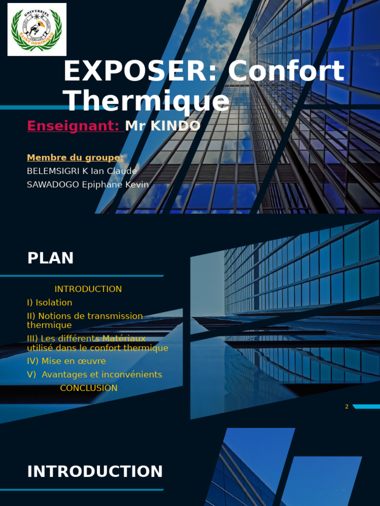 Exposer Confort Thermique - 015559 | PDF | Isolation thermique du ...