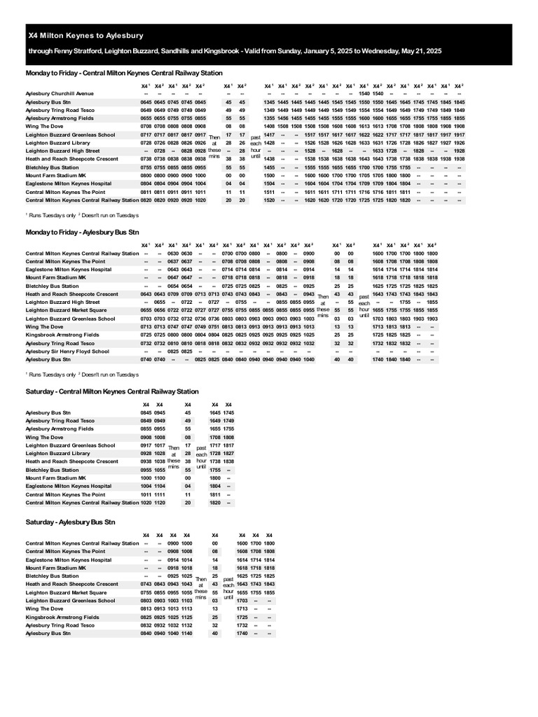 X4-Milton-Keynes-to-Aylesbury-from-05-Jan-2025 (1) | PDF