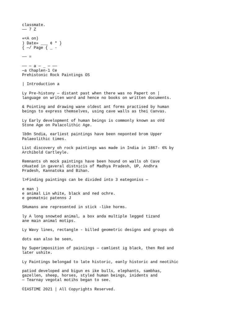 Class 11 Fine Arts Chapter 4 Notes | PDF