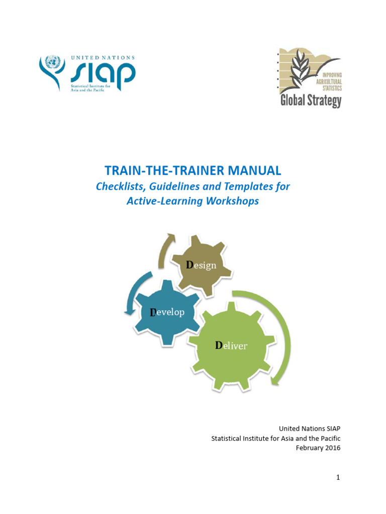 Train the Trainer Manual | PDF | Learning | Sampling (Statistics)