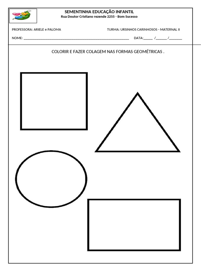 Atividade Formas Geometricas | PDF
