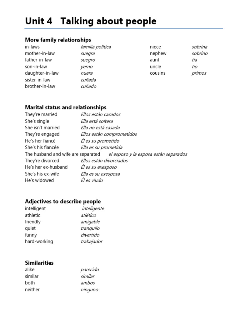 LEVEL 1 Word list-4 | PDF