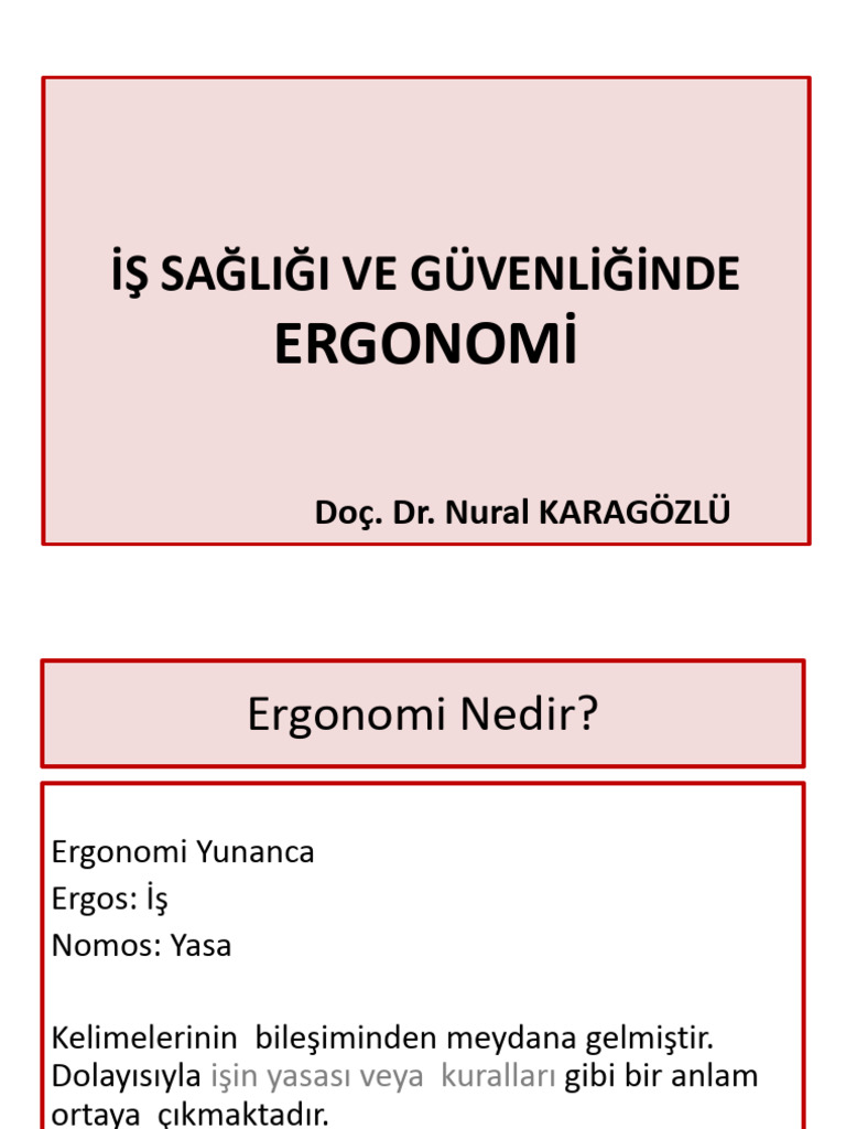 8 Ergonomi̇ | PDF