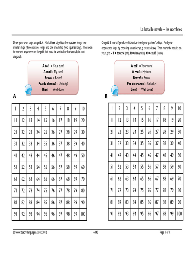 Naval Battle Game Instructions | PDF