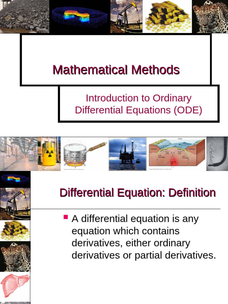 Ordinary Differential Equations ODE | PDF | Ordinary Differential Equation | Nonlinear System