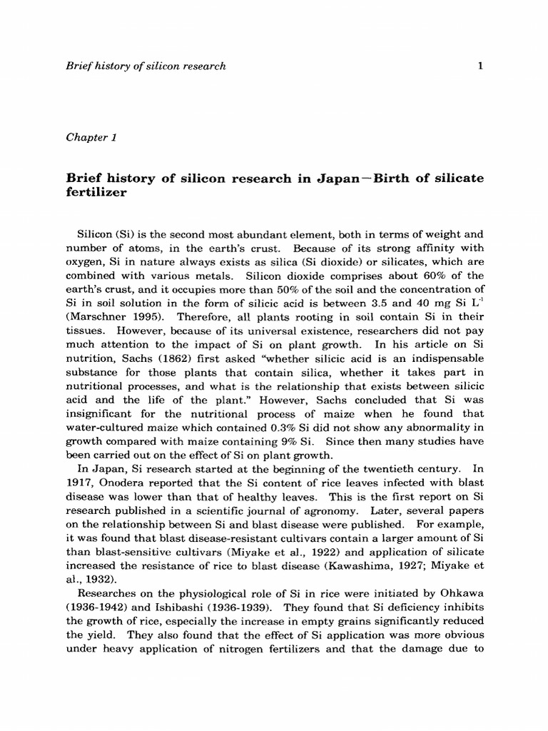 History of Silicon Research in Japan | PDF | Silicon | Silicon Dioxide