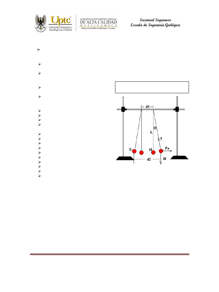 FIS3 Lab 1. Ley de Coulomb | PDF | Electrostática | Fuerza