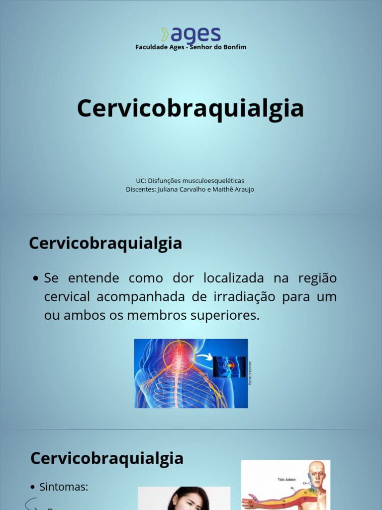 10 Cervicobraquialgia PDF | PDF | Dor | Músculo
