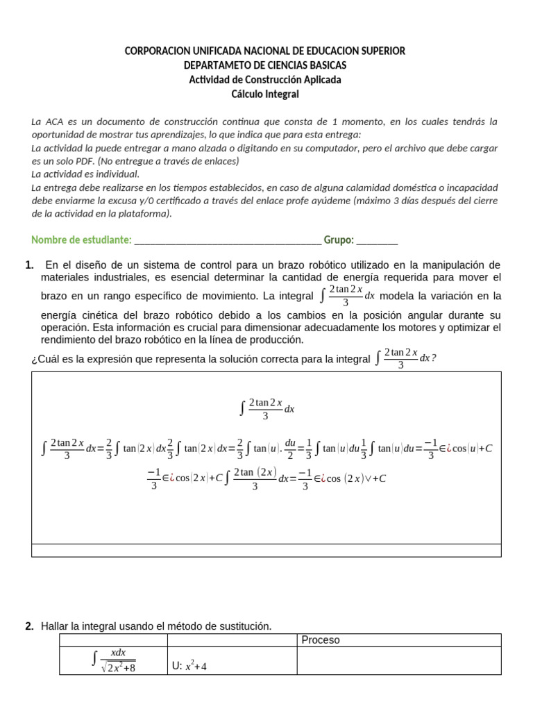 calculo integral 2 | PDF | Integral