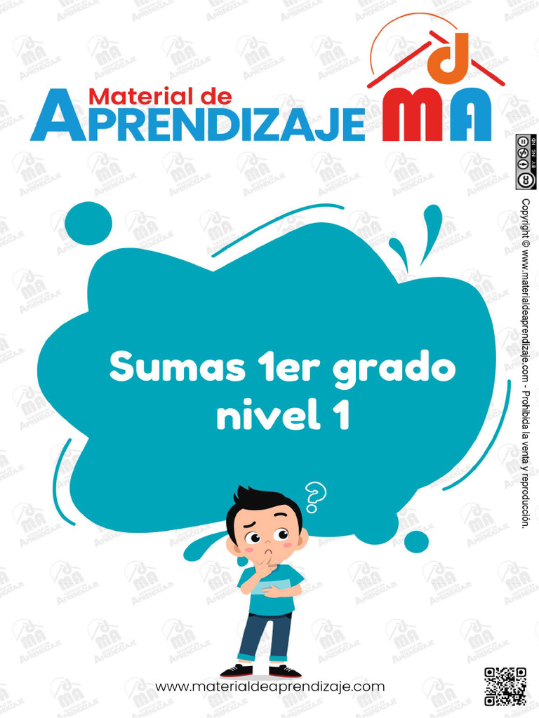 Sumas para Primer Grado Nivel 1 | PDF