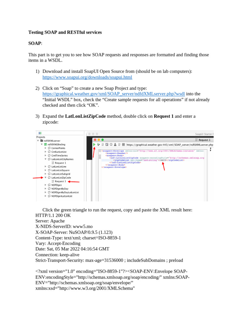 Testing SOAP and RESTful Services | PDF | Computing
