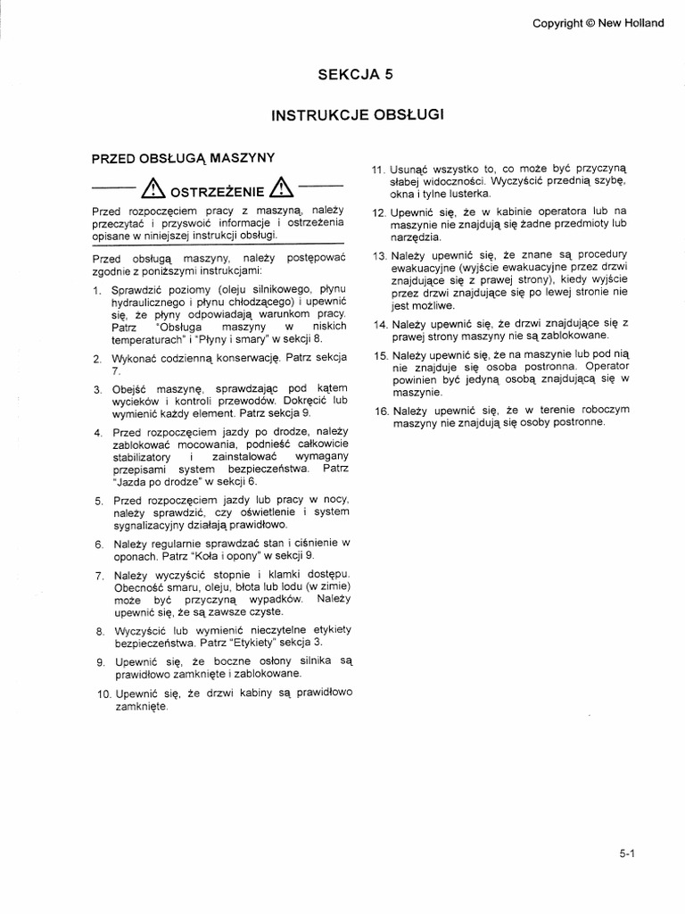 Koparko Ładowarka New Holland B 115 Cz2 | PDF