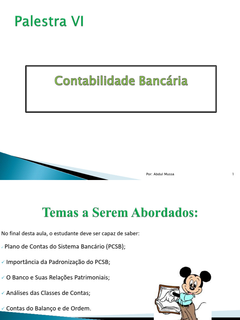 Aula 5. Plano de Conta Do Sistema Bancario - PCSB | PDF | Crédito ...