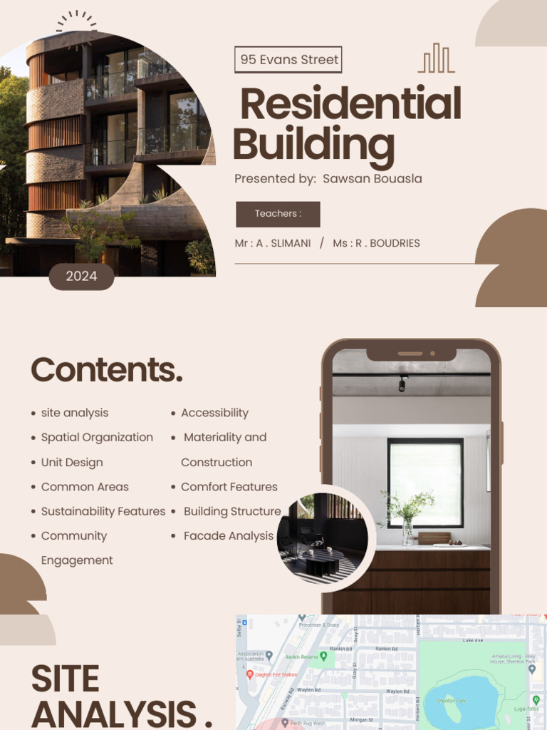 Residential Building Analysis - Sawsan Bouasla | PDF | Wall | Apartment