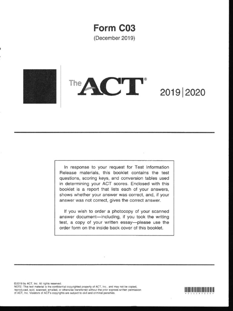 Act Form c03 | PDF
