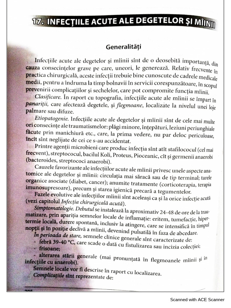 Panarițiu, Flegmonul | PDF