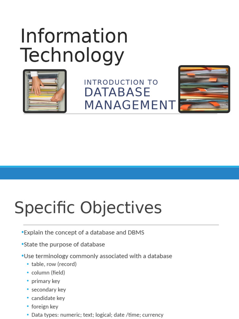 Section 6 - Introduction To Databases | PDF | Databases | Microsoft Access