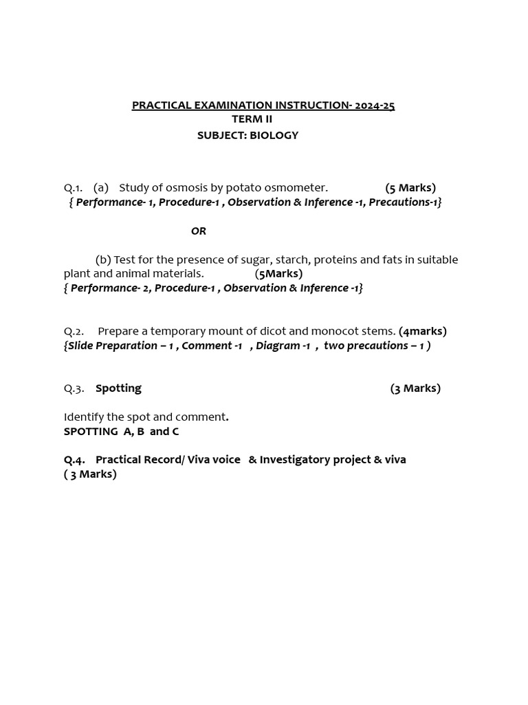 GR 11-TERM 2 PRACTICALS Exam Instruction 2024-25 | PDF