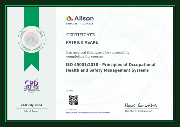 Alison_certificate_iso_45001:2018___principles_of_occupational_health ...
