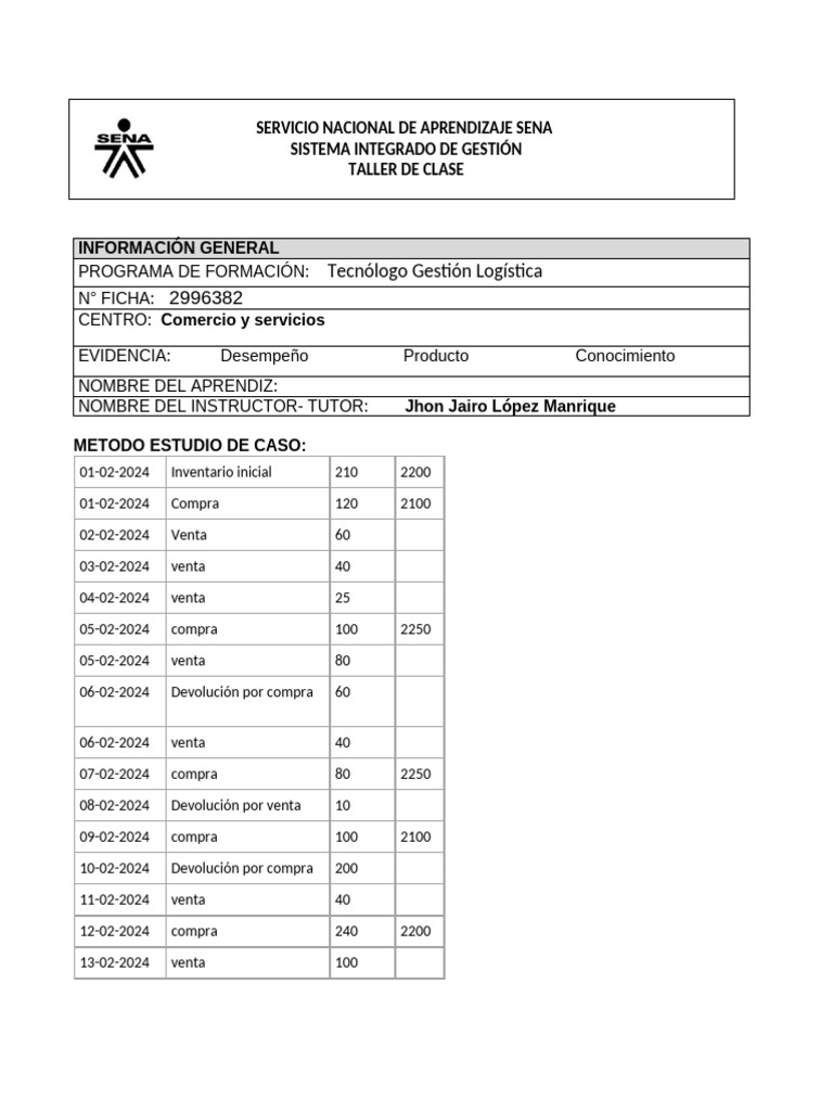 Ayuda Textual Metodo FiFo 1 | PDF