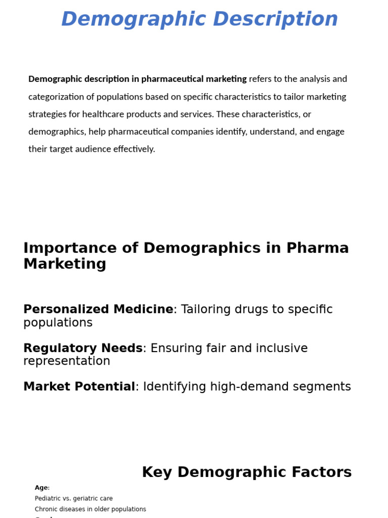 Demographic Description | PDF