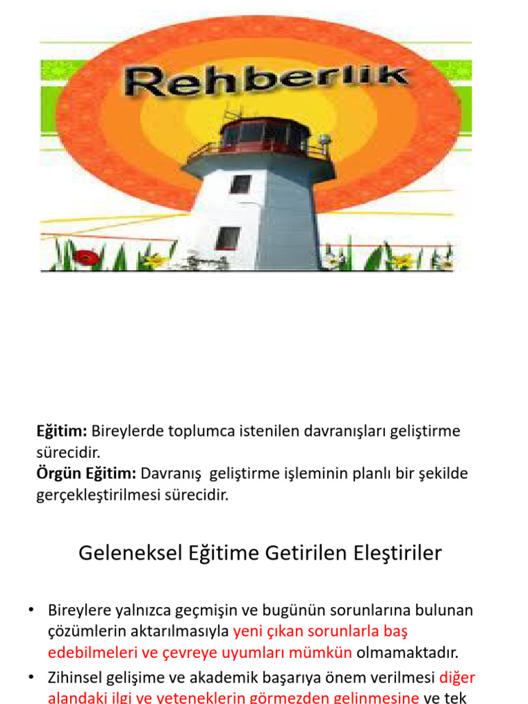 1 Hafta Rehberlik Nedir | PDF
