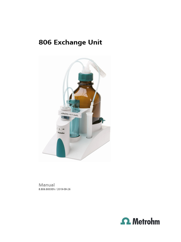 88068003EN - Manual - 806 - Exchange - Unit 2 | PDF