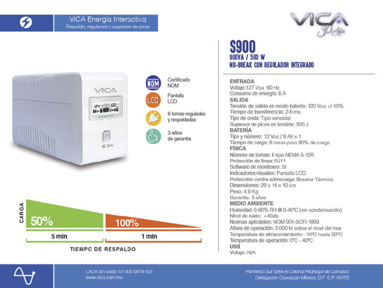 ficha-tecnica-No-Break-VICA-S900 (1) | PDF