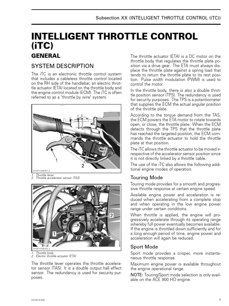 Intelligent Throttle Control (iTC) | PDF | Throttle | Electrical Connector