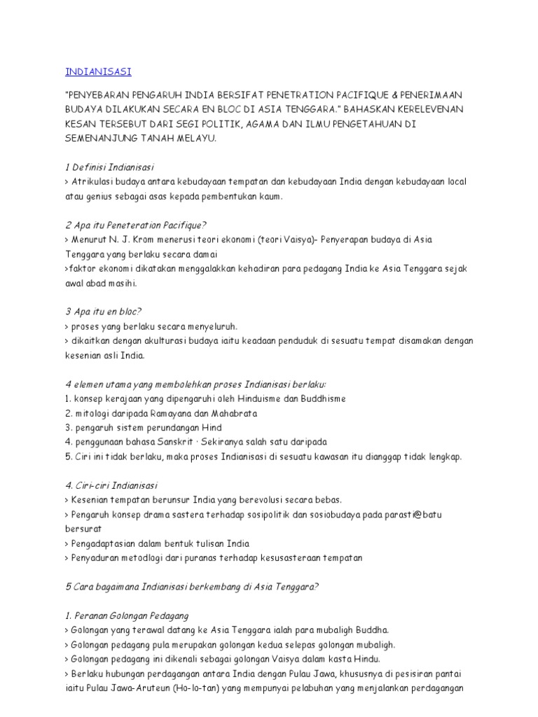 INDIANISASI | PDF