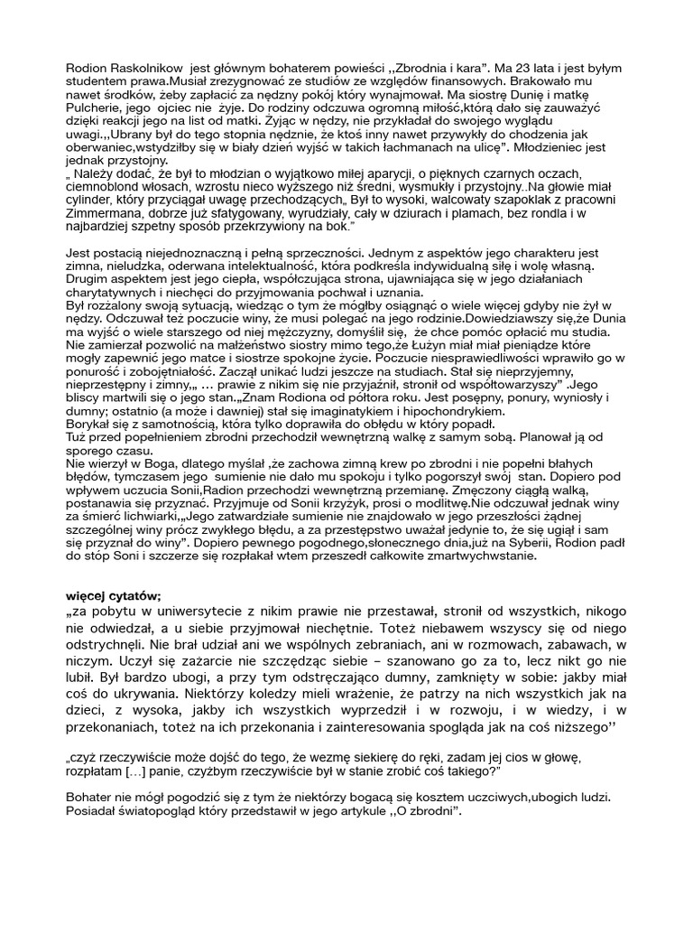 Rodion Raskolnikow | PDF