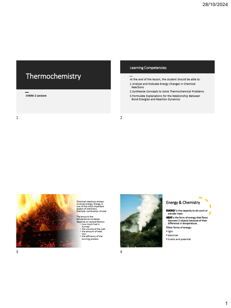 1st law of thermo_2024 | PDF | Heat | Enthalpy