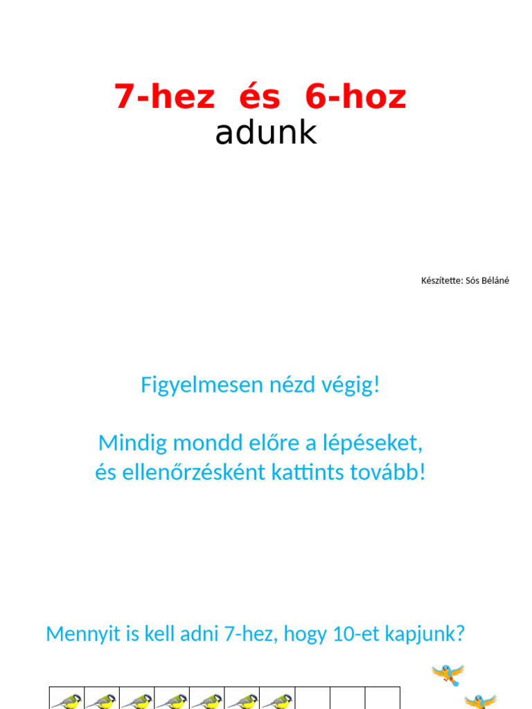 7-Hez És 6-Hoz Adunk | PDF