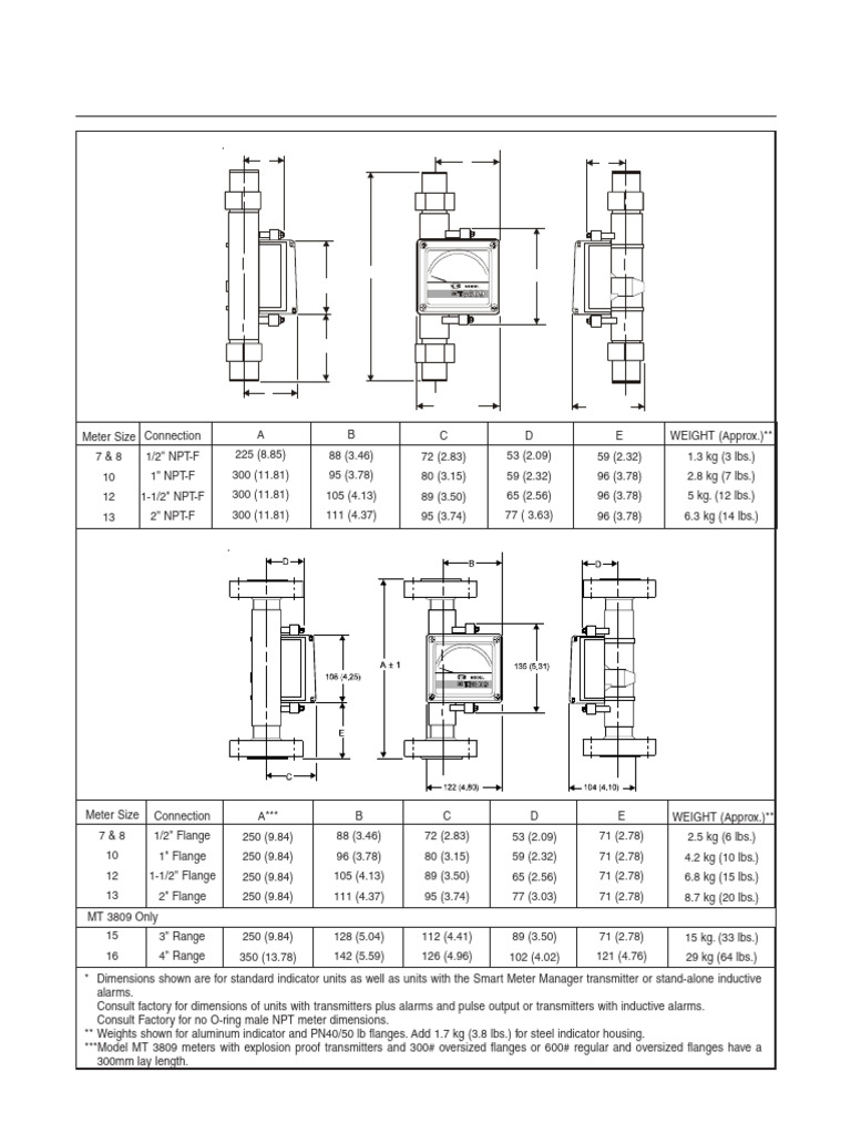 variable-area-flow-meter-data-sheet-MT3809E-MT3819E-en_Part5 | PDF