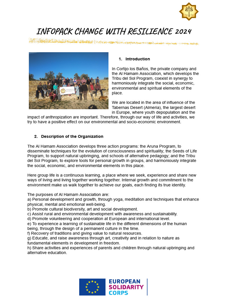 Change with Resilience Project 2024 | PDF | Sustainability | Ecological ...