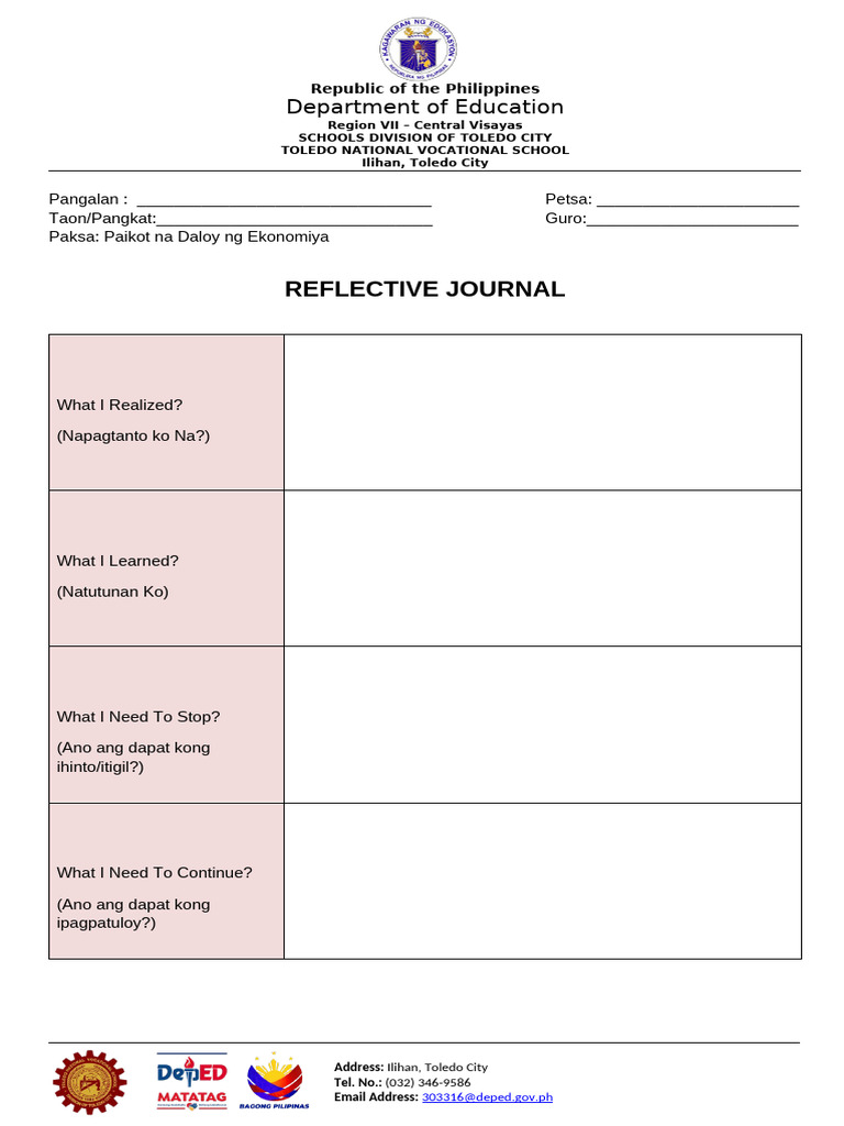 Third Grading Learners Journal | PDF