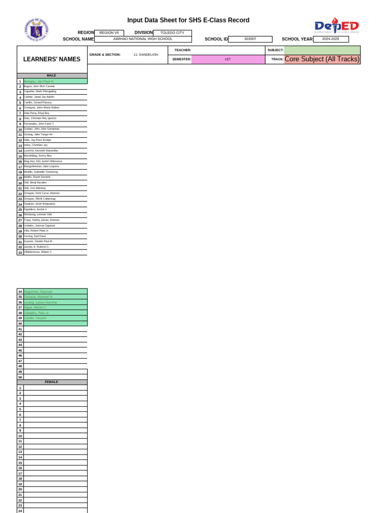 E-Class-Grade11-DANDELION(AutoRecovered) | PDF
