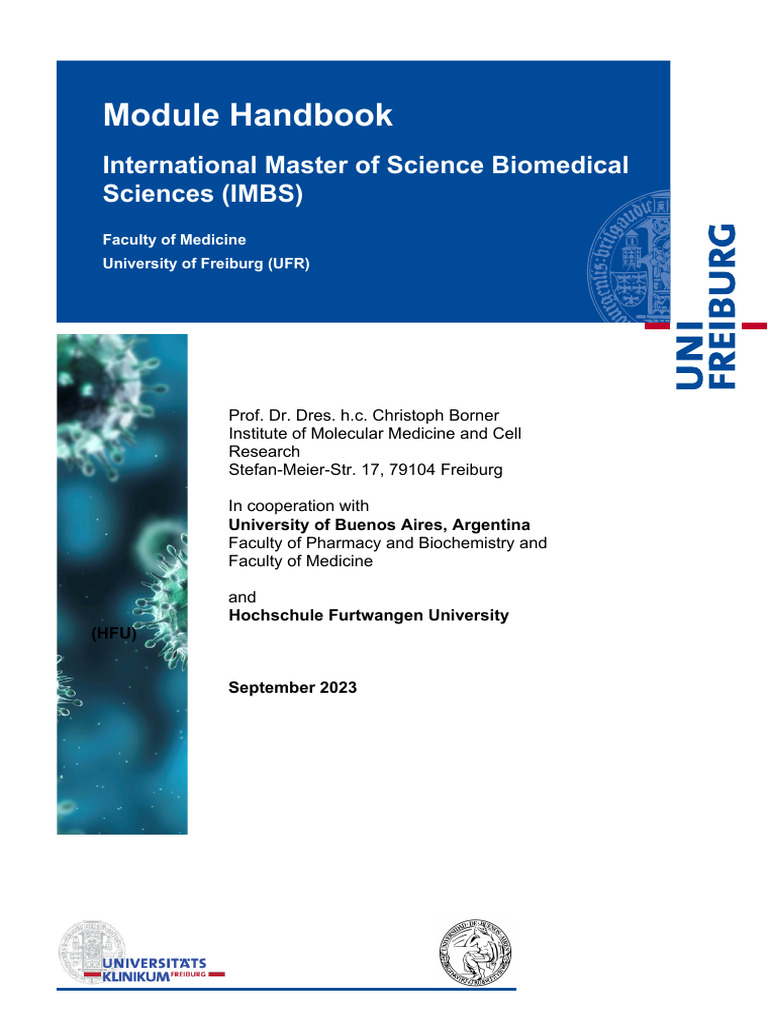 MHB M.Sc. Biomedical Sciences Sept. 2023 | PDF