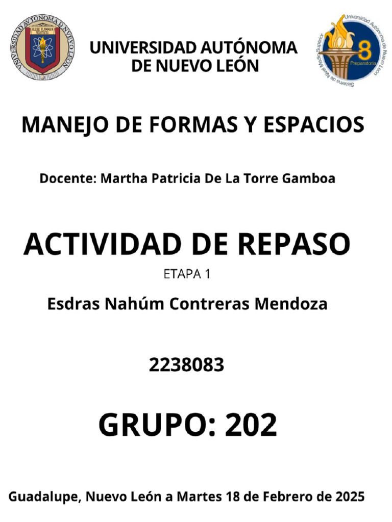 Actividad Repaso Mfe | PDF