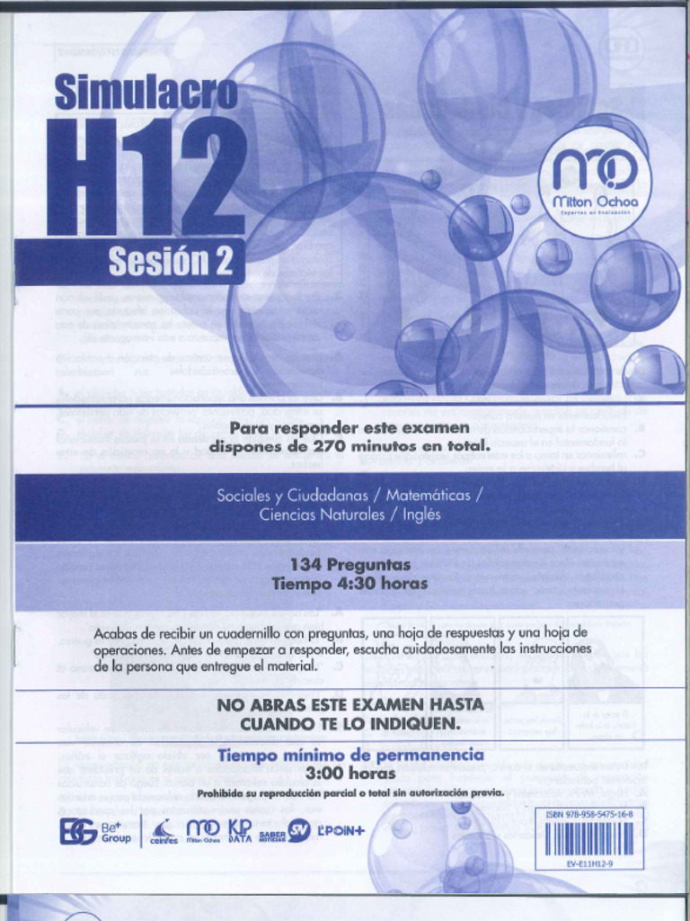 Simulacro Milton Ochoa H12 Sesión II | PDF