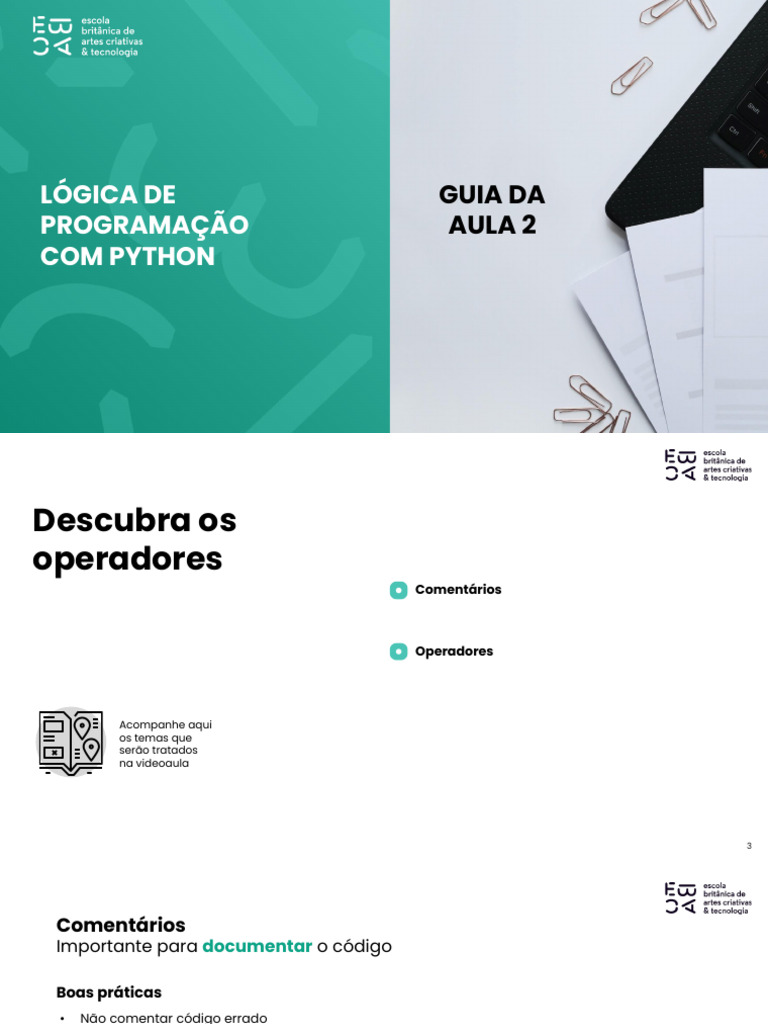 Lógica de Programação: Operadores em Python | PDF