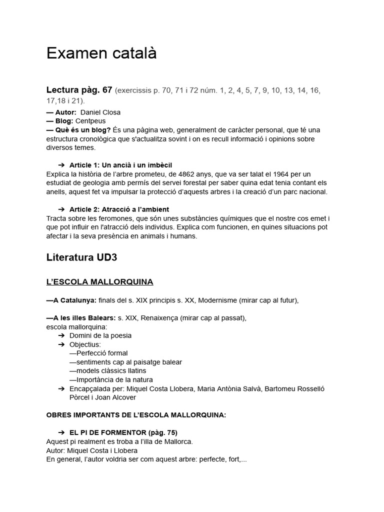 Examen Català PDF | PDF