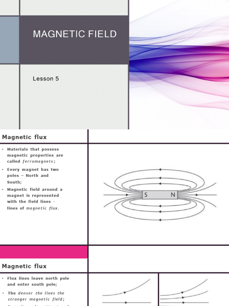 Lesson 5 - Magnetic Field | PDF | Electromagnetic Induction | Magnetic ...